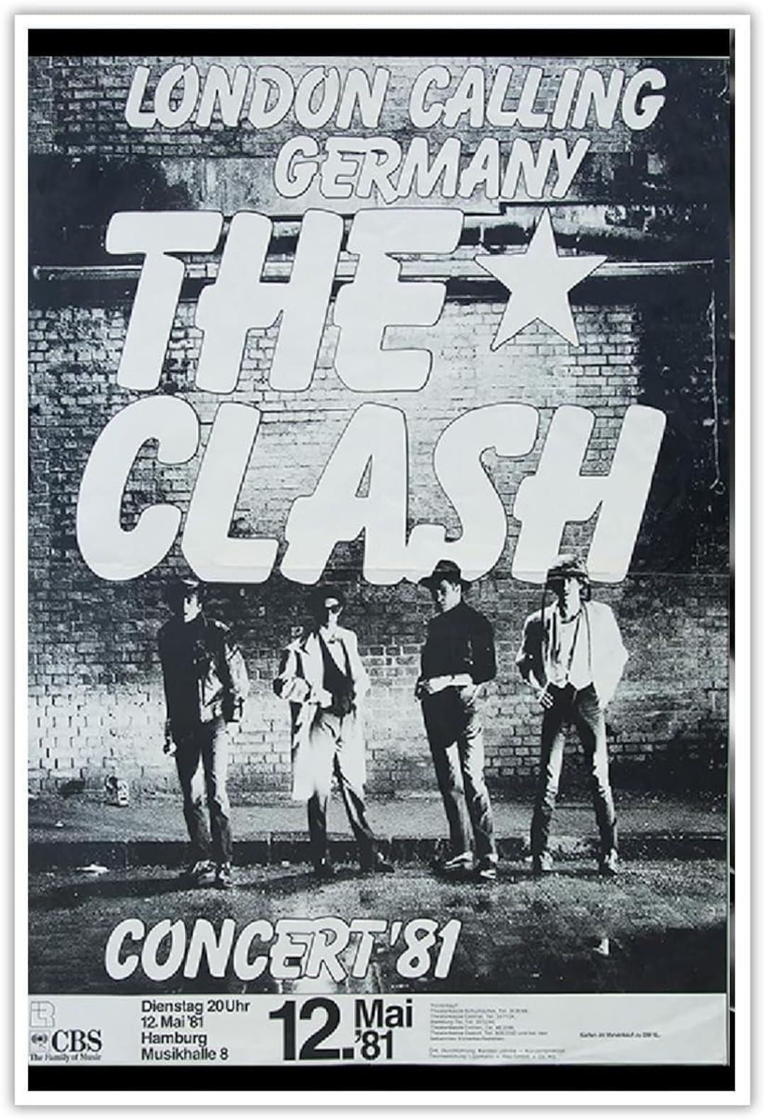 LONDON CALLING Concert Poster Art Print | Punk Rock Concert Poster Art ...