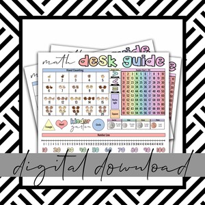 VPK Kindergarten Math Desk Guide | Etsy
