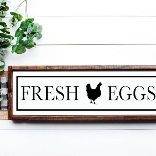 Fresh Eggs Sign - Etsy