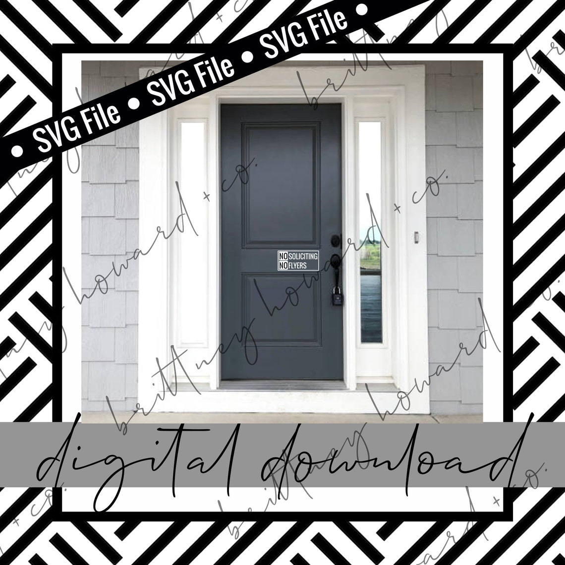 No Soliciting No Flyers SVG Cut File Bundle - Etsy