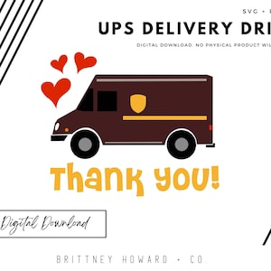 UPS Truck SVG & PNG Cut/print File - Etsy