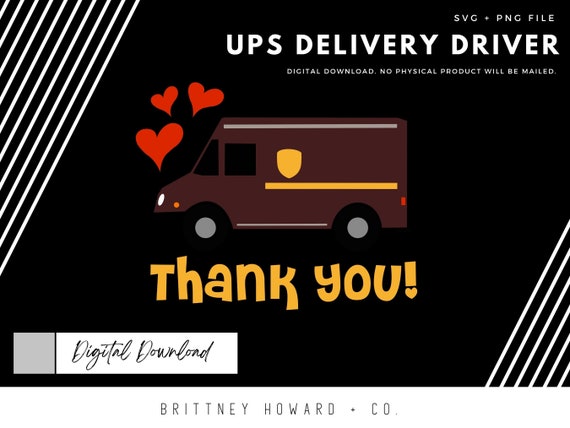 UPS Truck SVG & PNG Cut/print File | Etsy