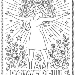 Inspirational Coloring Page Printable |motivational Self-care Activity ...
