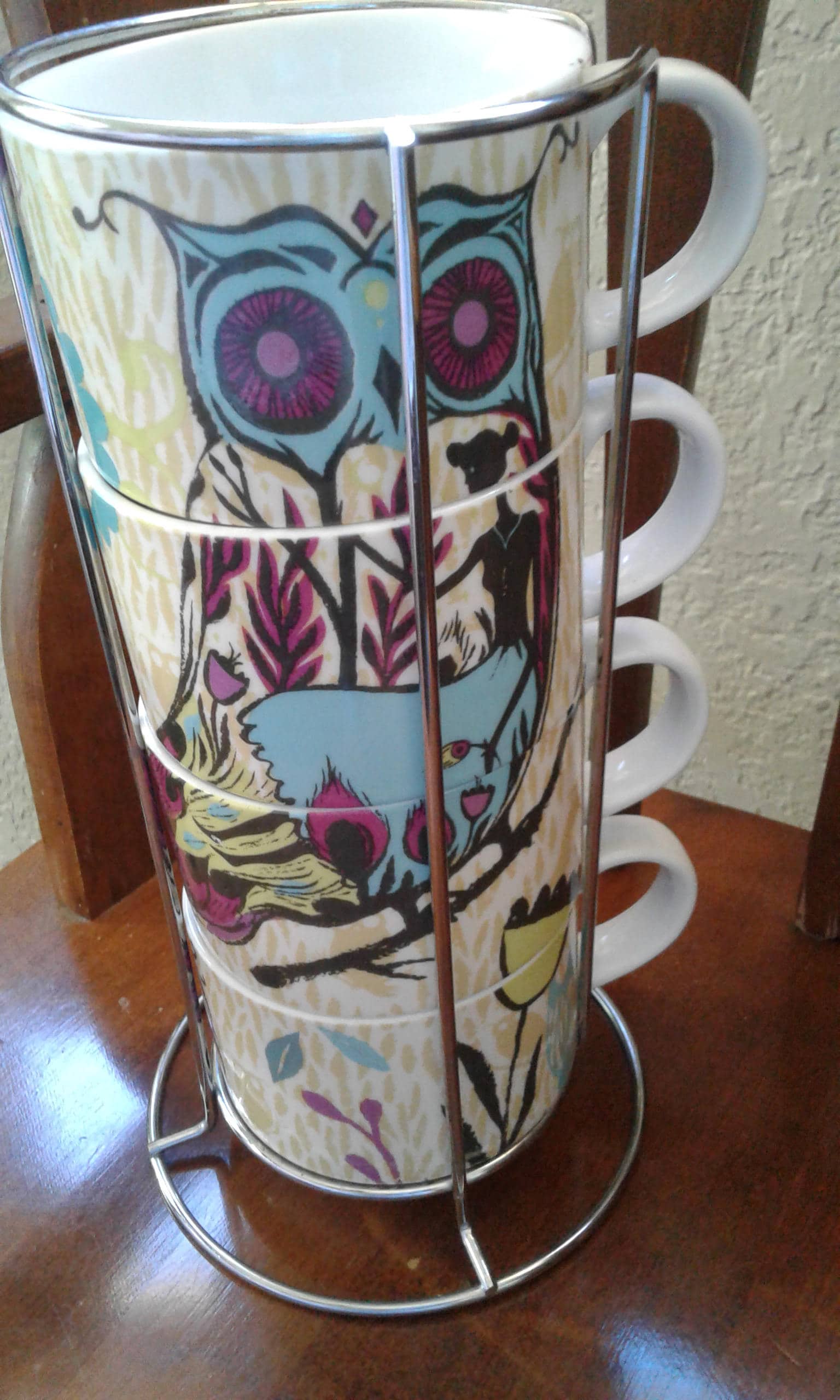 Signed Stackable Mugs/With Rack | Etsy