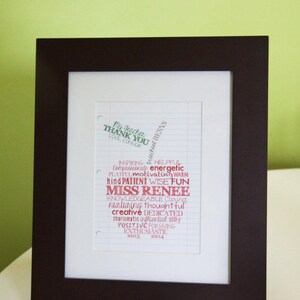 Digital Teacher Appreciation Gift Printable Teacher Gift From Class End ...