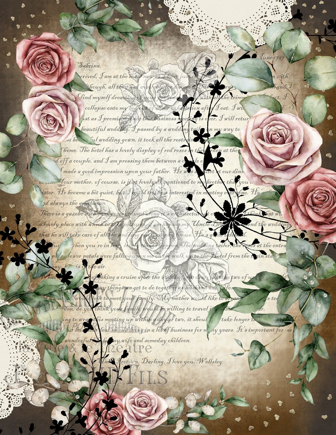 Journal Creation Paper Packs Printed and Shipped to You . Love Letters ...