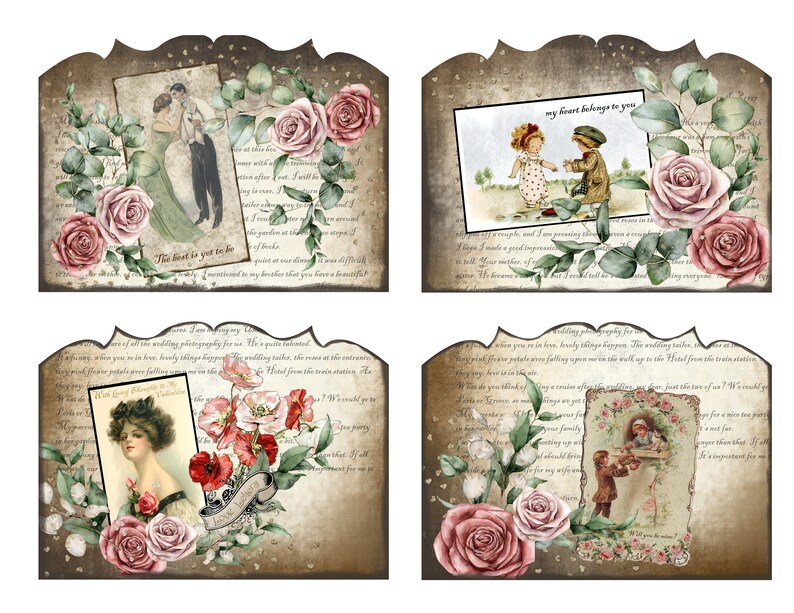 Journal Creation Paper Packs Printed and Shipped to You . Love - Etsy