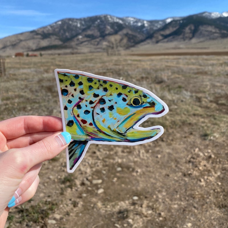 Fly Fishing Sticker - Etsy