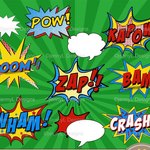 Superhero Digital Paper Comics Super Hero Cartoons Comic - Etsy