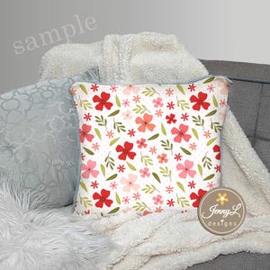 Floral Garden Spring Summer SEAMLESS Printable Digital Papers, Repeat ...