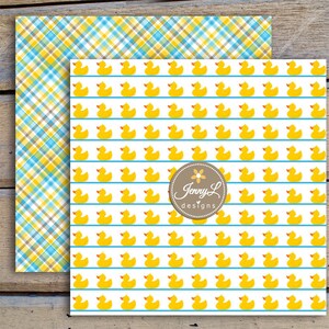 Rubber Duck Digital Papers and Clipart SET, Rubber Ducky, Animal for ...