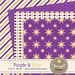 Purple and Yellow Gold Princess Digital Papers, Inspired Printable ...