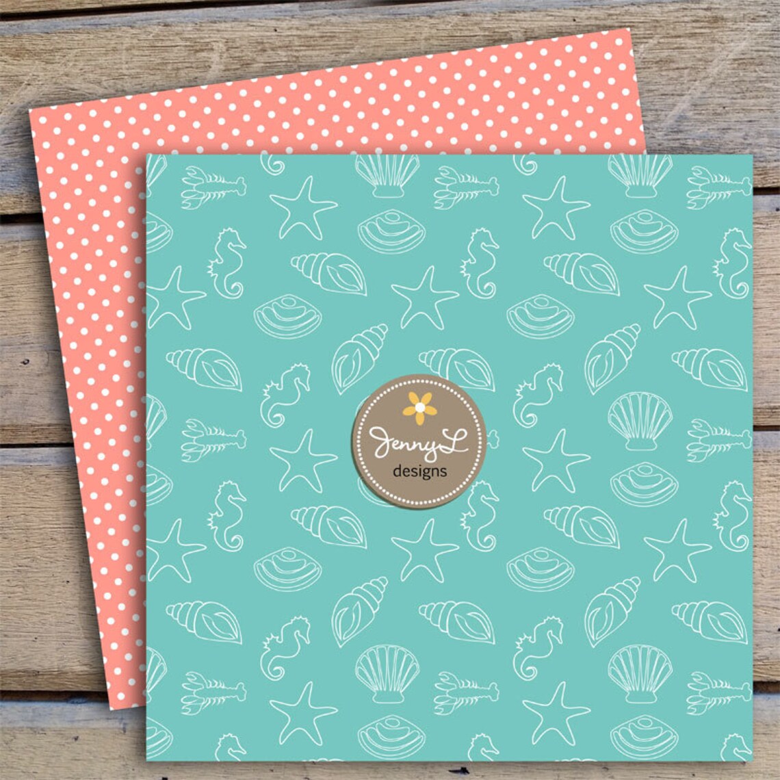 Starfish Digital Papers and Clipart Sea Starfishes Baby - Etsy