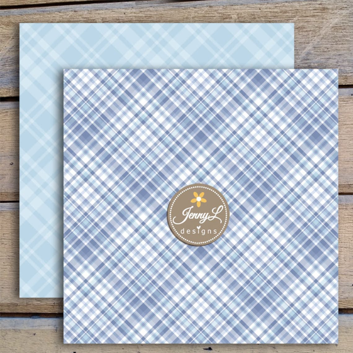 Winter Plaids Digital Papers Snow Holiday Digital | Etsy