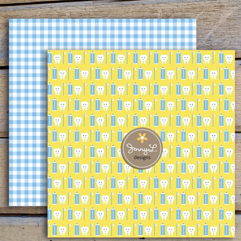 Tooth Boy Digital Paper and Clipart Dental Care Teeth - Etsy Israel