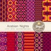 Arabian Nights Digital Papers, Arab, Moroccan, Arabic, Ramadan, EID for ...