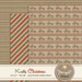 Christmas Digital Paper Kraft Christmas Papers Cardboard - Etsy