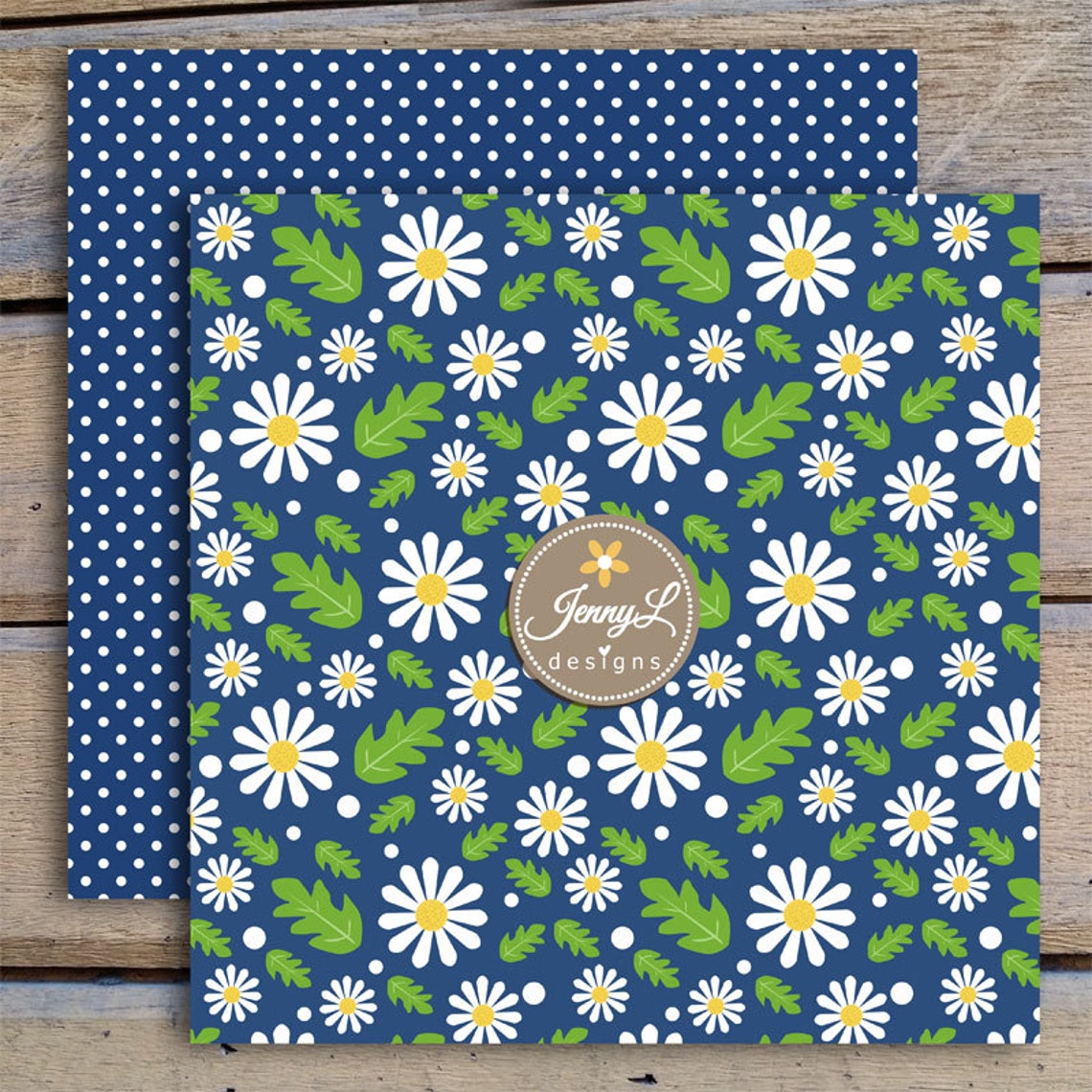 Daisy Digital Papers, Flower for Wedding, Bridal Baby Shower, Birthday ...