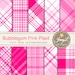 Bubblegum Pink Plaids Digital Papers, Digital Scrapbooking Paper ...