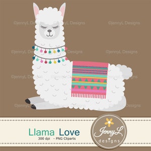 Lllama Alpaca Digital Papers and Cactus Clipart SET, for Scrapbooking ...