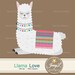 Lllama Alpaca Digital Papers and Cactus Clipart SET for - Etsy