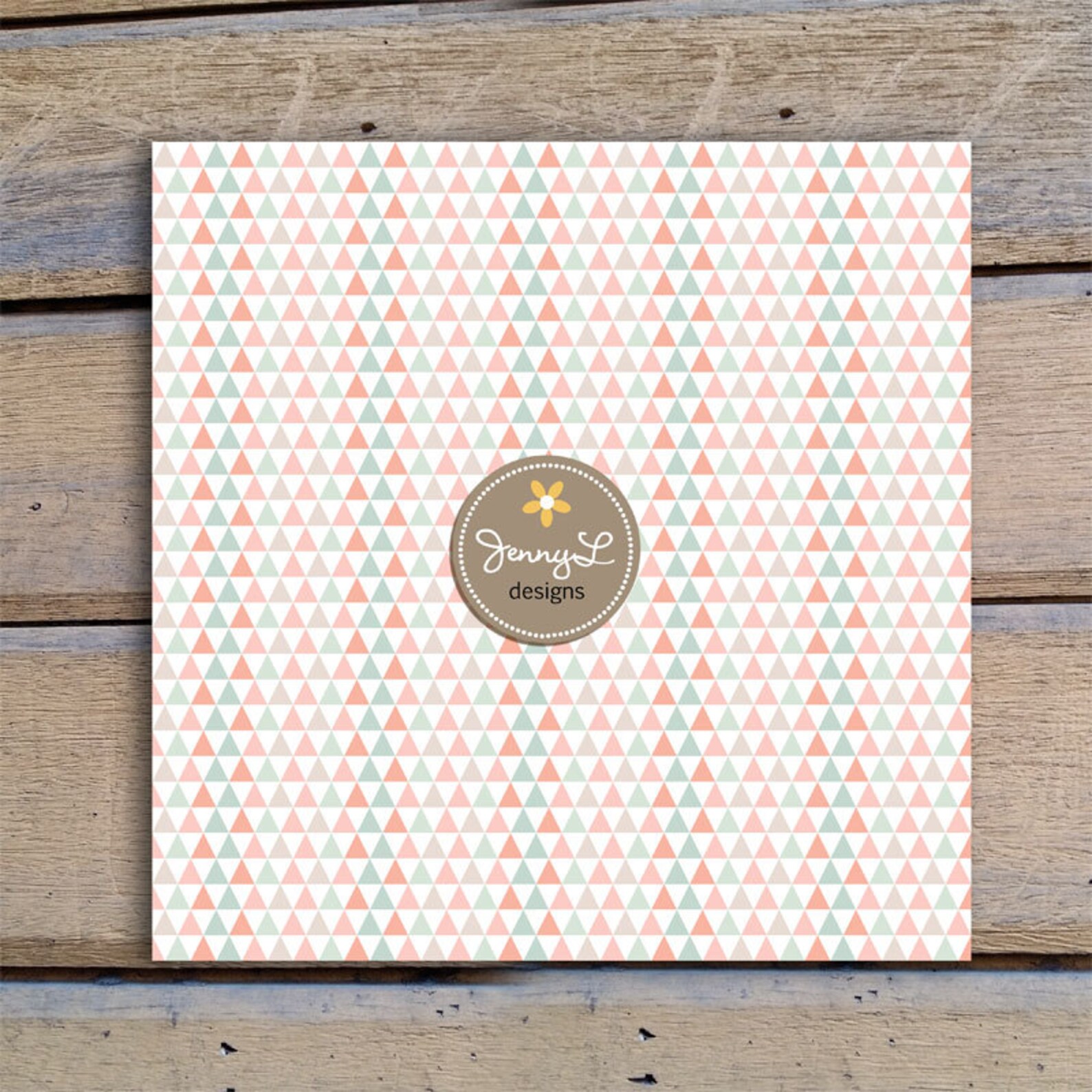 Mint and Peach Coral Digital Paper Mother's Day Wedding - Etsy