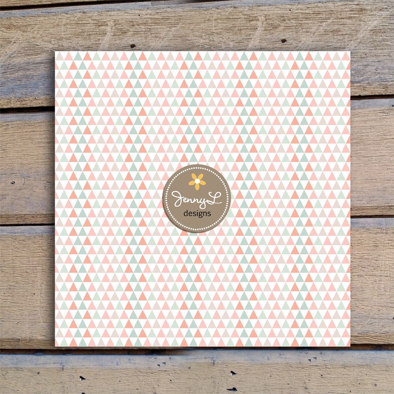 Mint and Peach Coral Digital Paper Mother's Day Wedding - Etsy