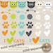 Cat Digital Papers, Pet Digital Paper, Cat Head Clipart, Kitten,yarn ...