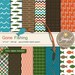Cat Digital Papers and Clipart Set, Cat Head, Kitten, Pet Digital Paper ...