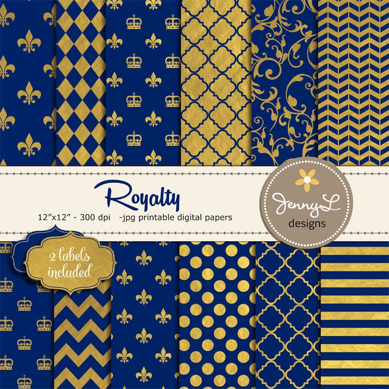 Royal Blue Paper - Etsy