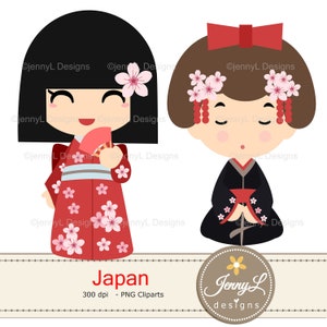 Japan Digital Papers and Japanese Clipart SET, Oriental, Asia, Sakura ...