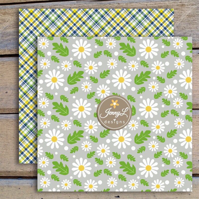 Daisy Digital Papers, Flower for Wedding, Bridal Baby Shower, Birthday ...