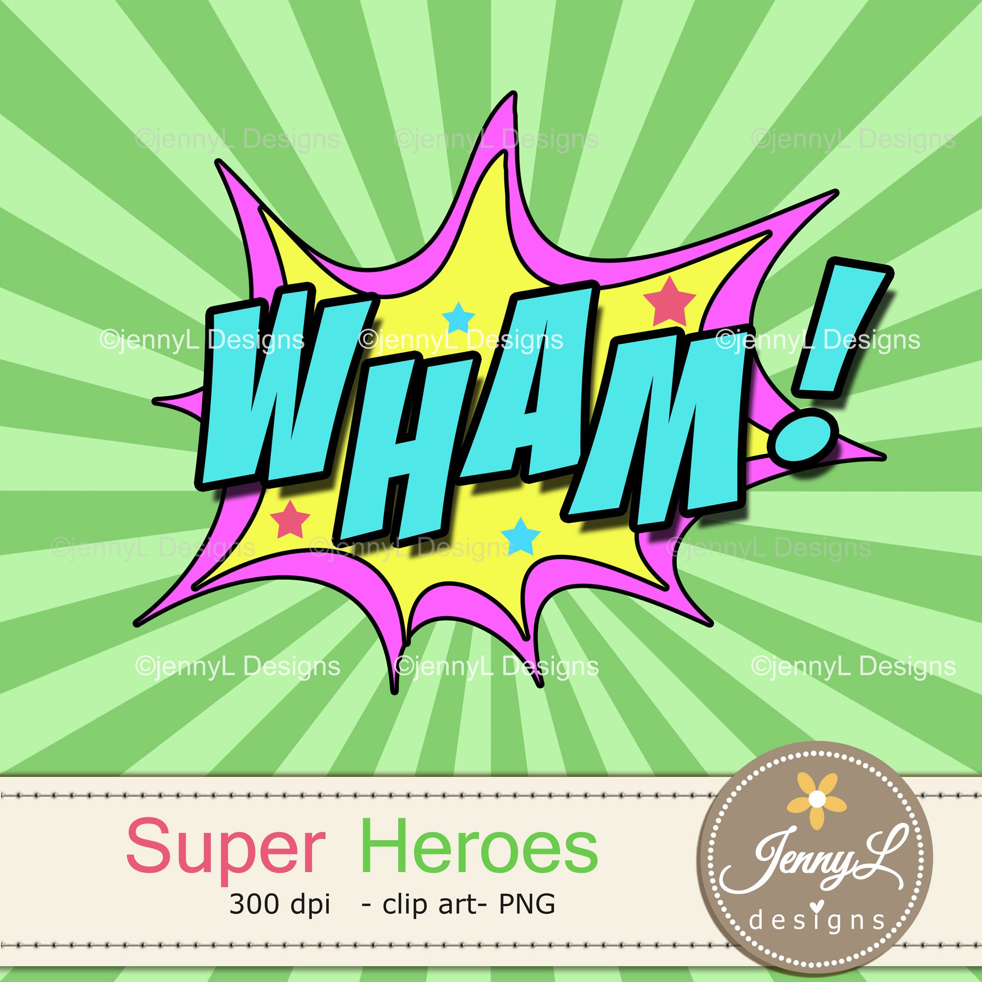 Super Hero Digital Papers and Super Heroes Clipart SET for | Etsy