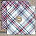 Patriotic Plaids Digital Papers Blue and Red Memorial Day - Etsy