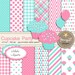 Cupcake Digital Papers and Clipart Cuppies Birthday Party | Etsy