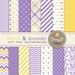 Lavender and Yellow Digital Papers, Lilac, Lemon Yellow Violet Party ...