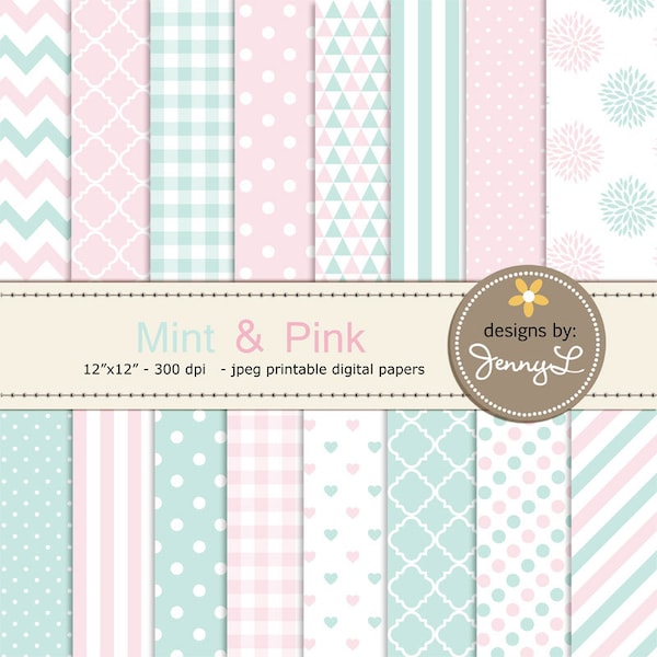 Pink Scrapbook Papers - Etsy