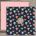 Coral Navy Floral Digital Paper, Coral Flowers for Digital Scrapbooking ...