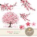 Cherry Blossoms Digital Paper and Clipart, Spring Korea Japanese Sakura ...