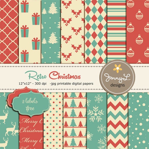 Cream Digital Paper Geometric Seamless Patterns Kraft Paper | Etsy