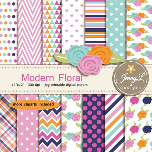 Fish Digital Papers and Clipart for Birthday Scrapbooking - Etsy