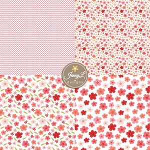 Floral Garden Spring Summer SEAMLESS Printable Digital Papers, Repeat ...