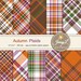 Autumn Fall Plaids Digital Papers Holiday Digital - Etsy