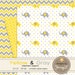 Yellow and Gray / Grey Elephants Digital Papers, Baptismal Digital ...