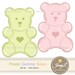 Pastel Gummy Bears Digital Papers and Clipart SET for Digital ...