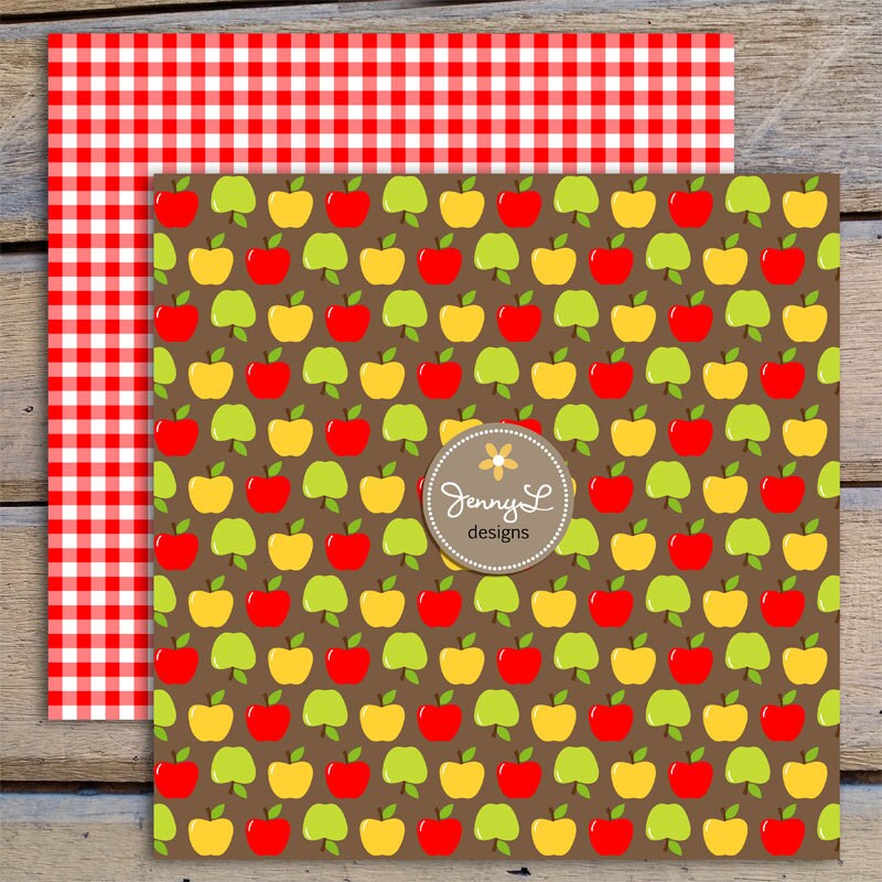 Apple Digital Paper and Clipart SET for Baby Shower Wedding - Etsy