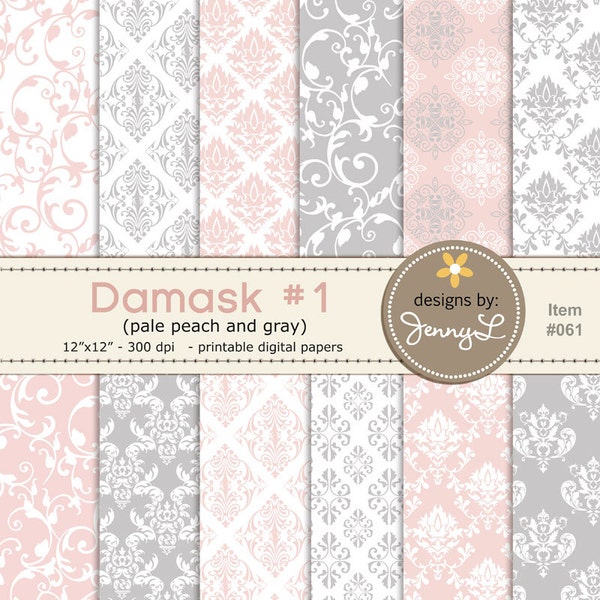 Damask Invitations - Etsy