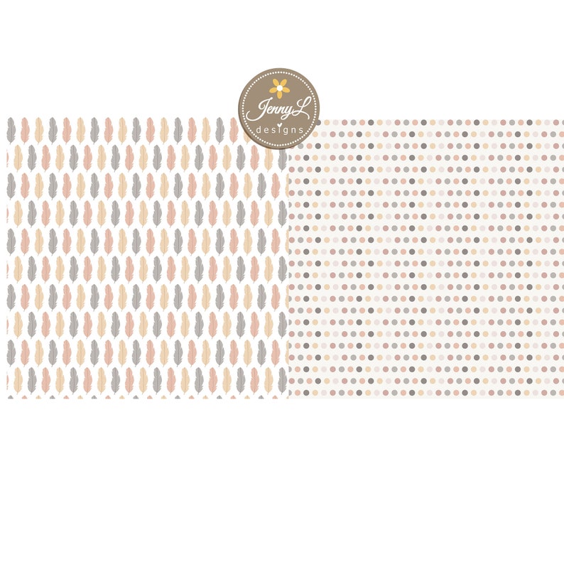 Rainbow BOHO Digital Paper and Feather Clipart for Birthday - Etsy