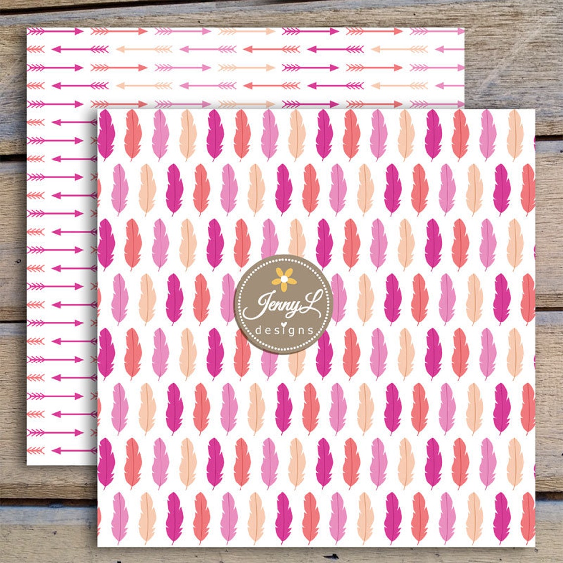 Boho Dog Digital Papers and Clipart SET Tribal Puppy - Etsy