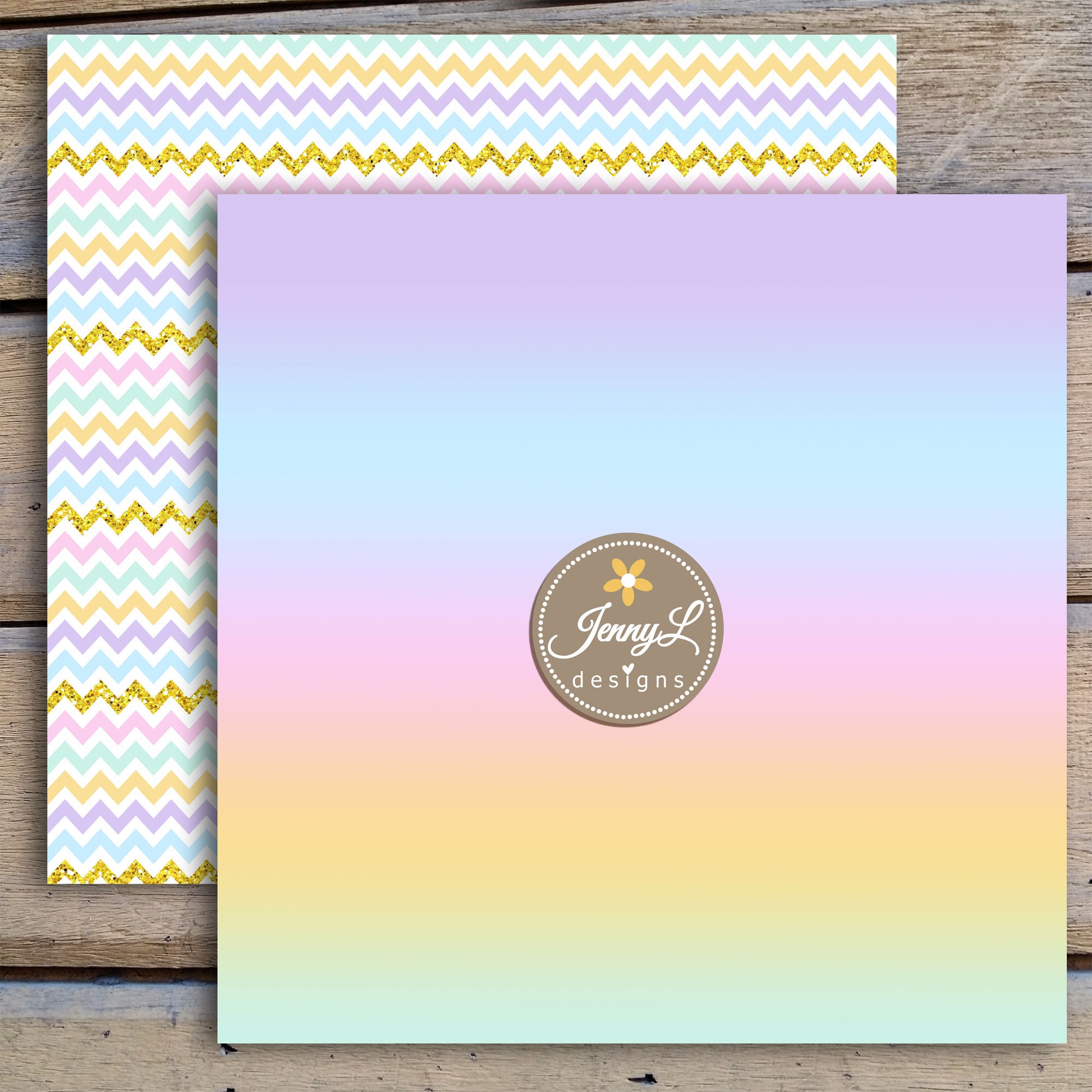 Pastel Unicorn Faces Digital Papers and Clipart SET Pastel | Etsy